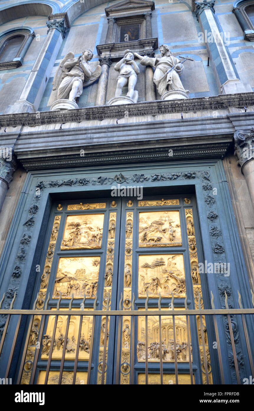 Outstanding Golden Gates of Paradise by Lorenzo Ghiberti in Baptistery ...