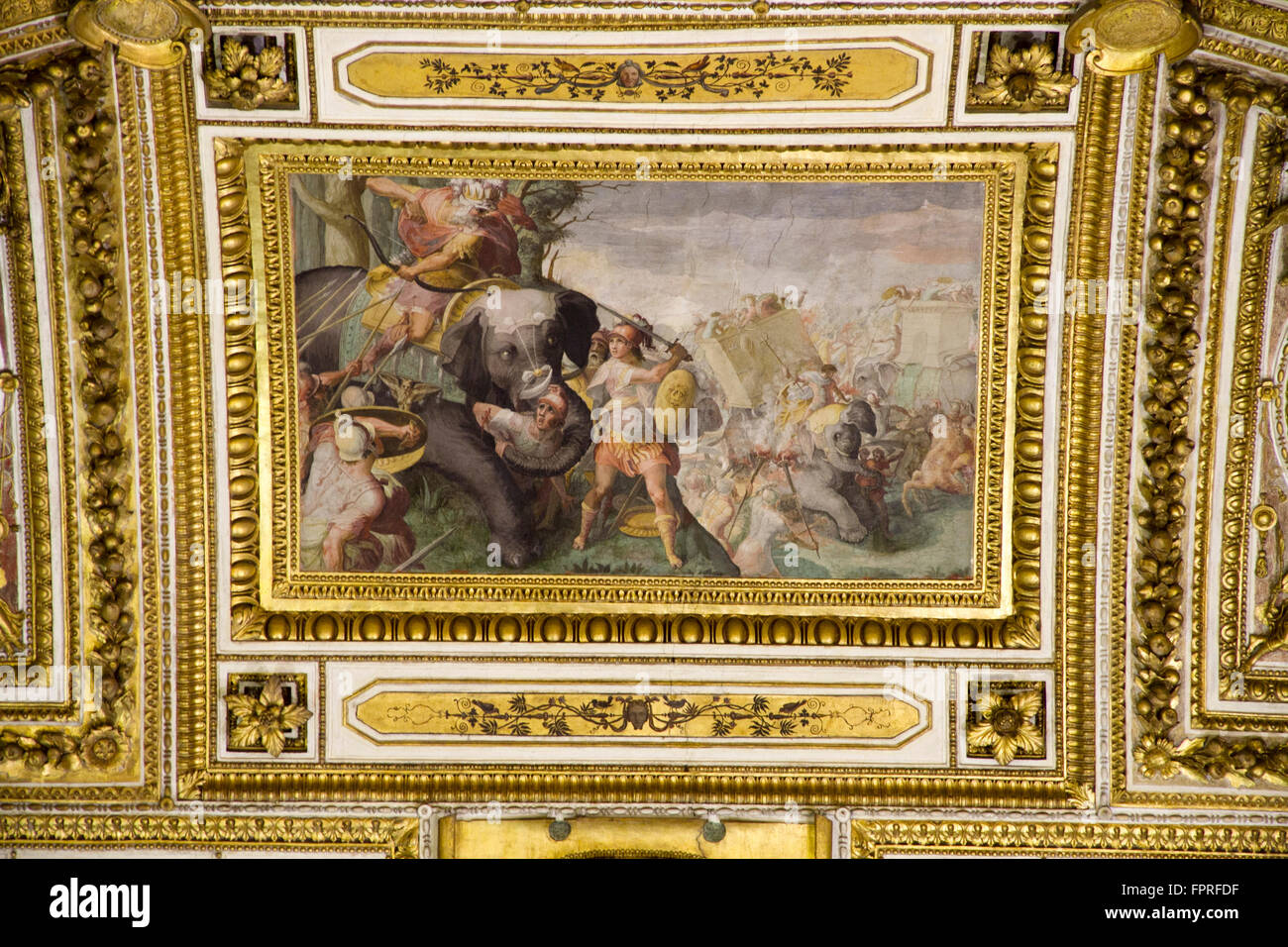 Vatican Castel Sant Angelo Rome Italy interior decoration painting ...