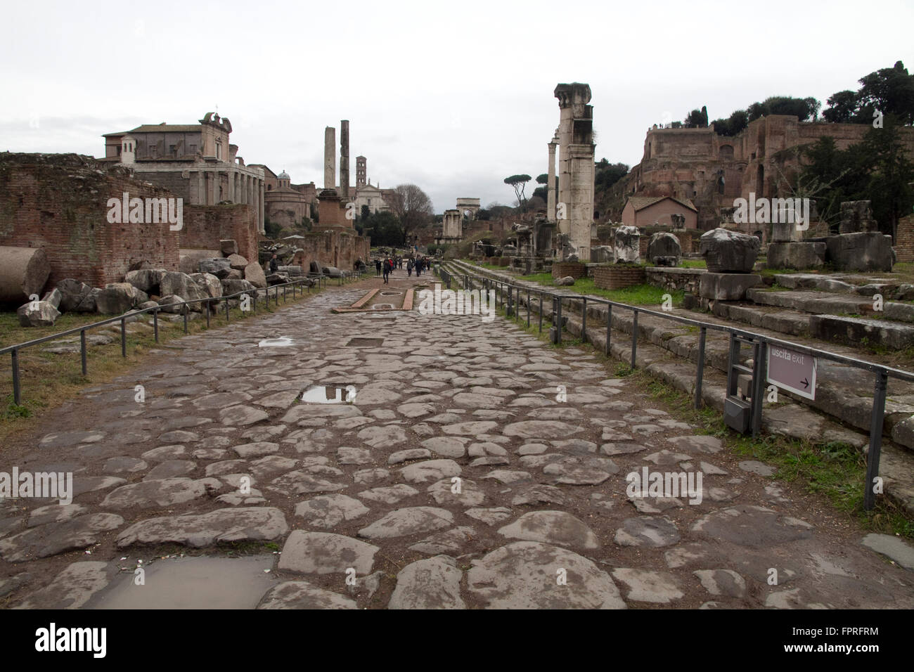 Roman Forum ruins Rome Italy ancient rests empire Stock Photo - Alamy