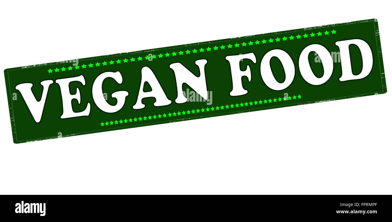 Rubber stamp with text vegan food inside, vector illustration Stock ...