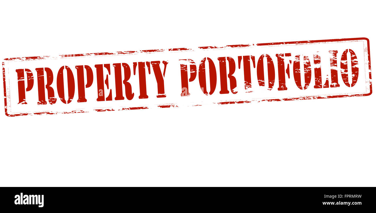 Rubber stamp with text property portofolio inside, vector illustration ...