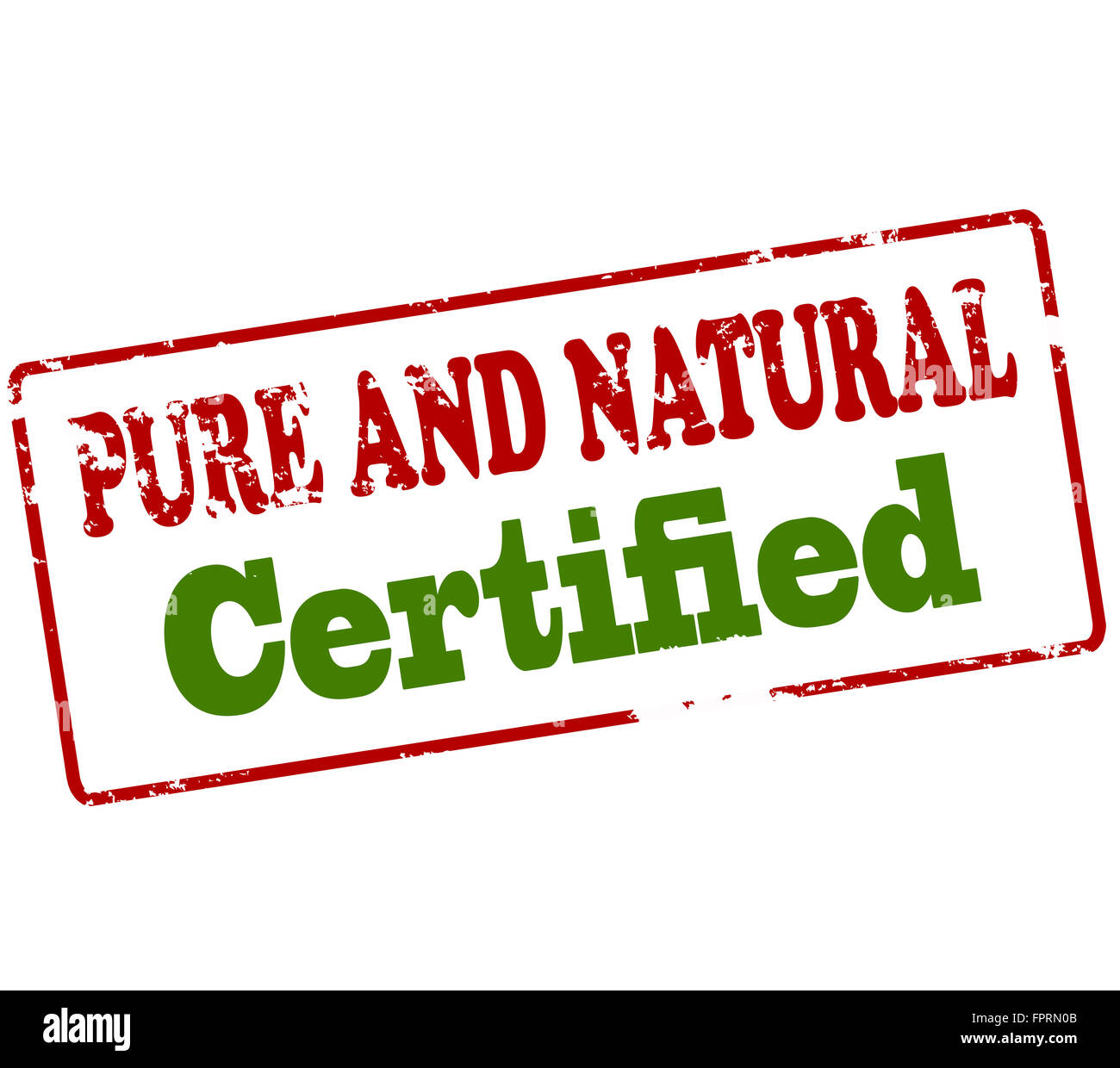Rubber stamp with text pure and natural certified inside, vector ...
