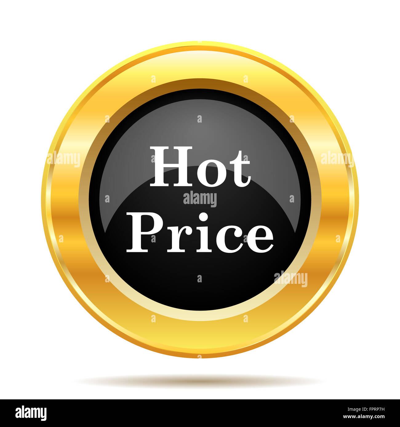 Hot price icon. Internet button on white background Stock Photo - Alamy