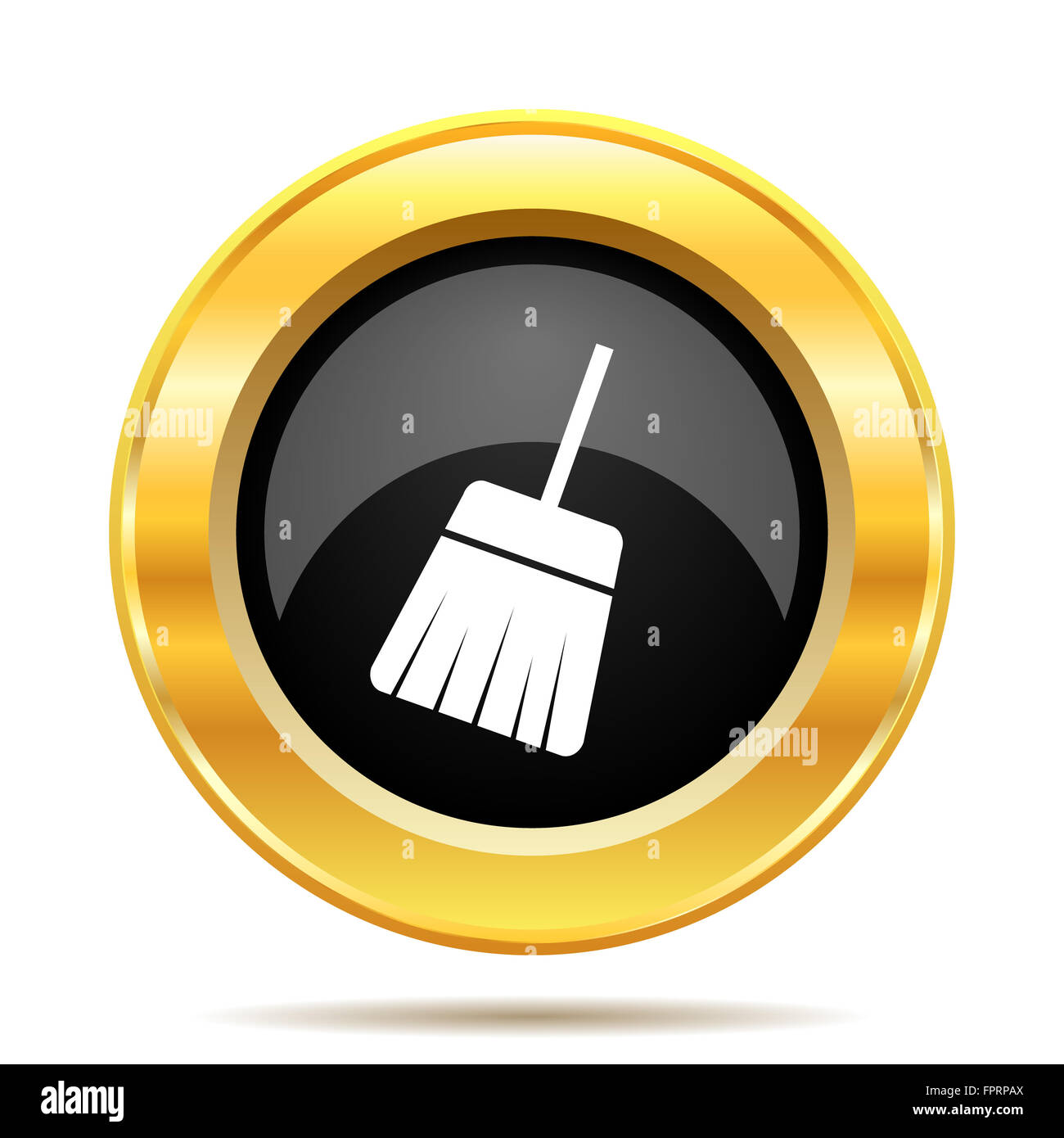 Sweep icon. Internet button on white background Stock Photo - Alamy