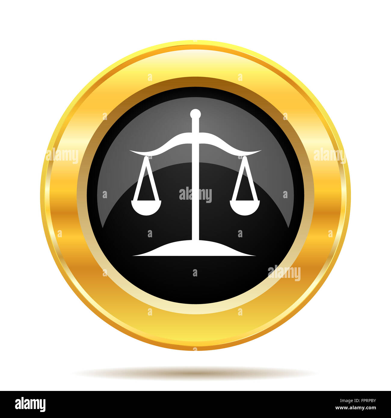 Balance icon. Internet button on white background Stock Photo - Alamy