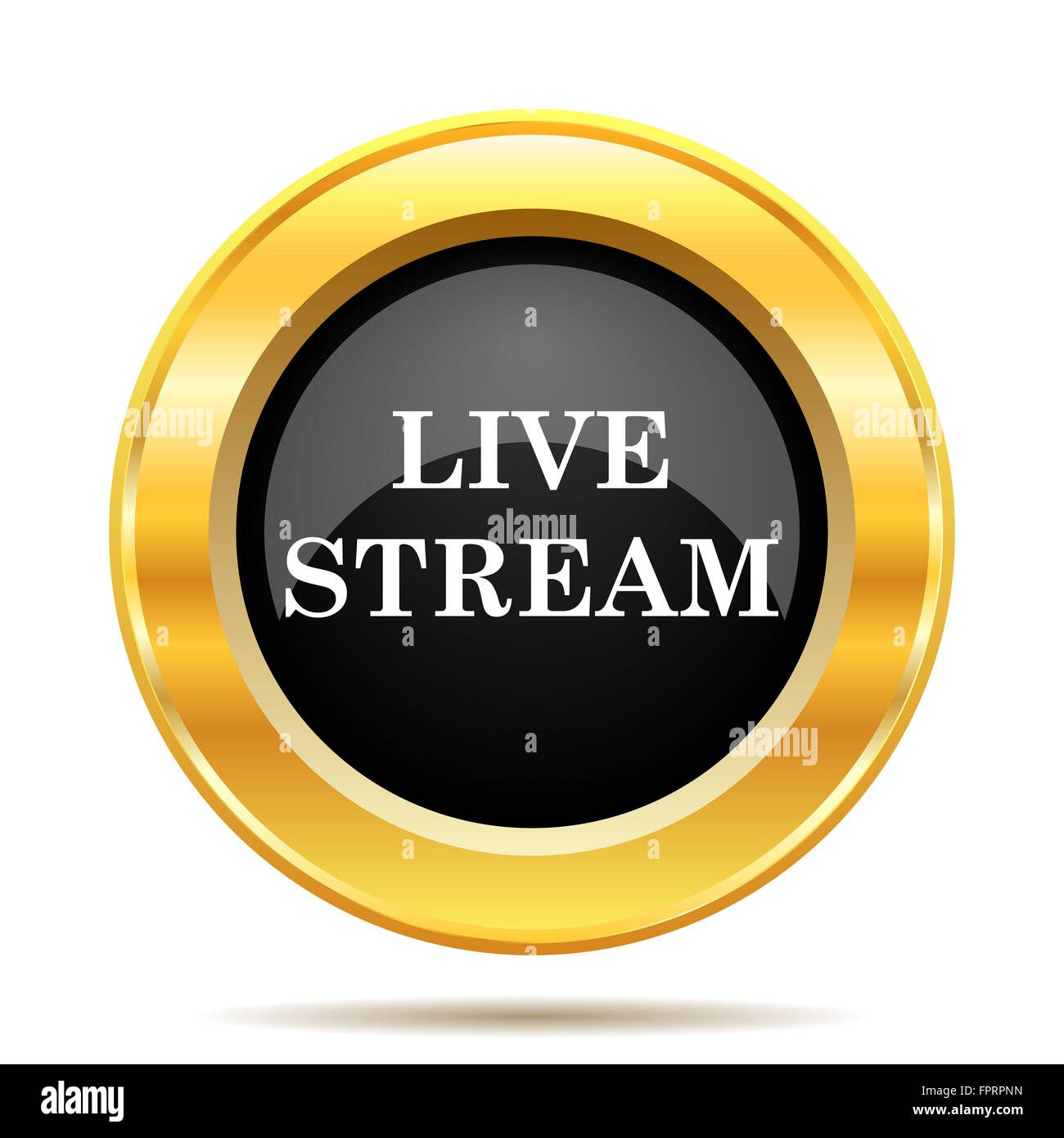 Gold interactive button hi-res stock photography and images - Alamy