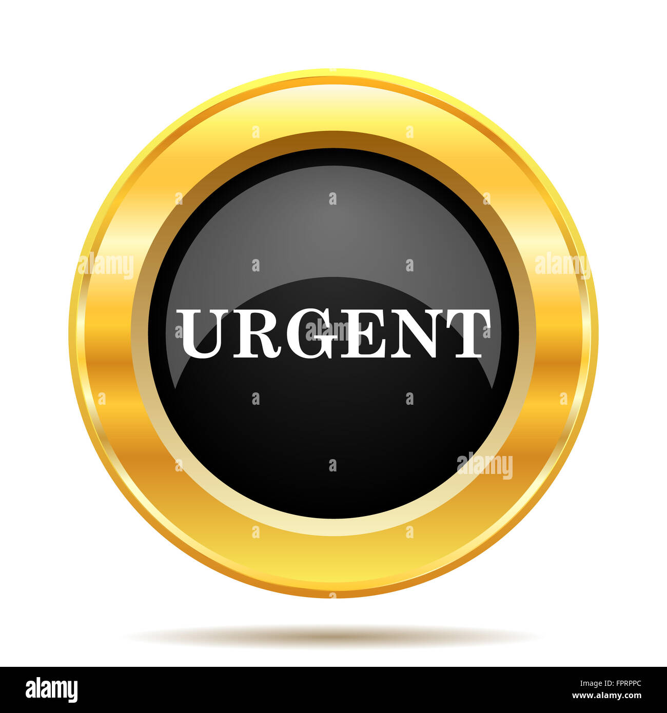 Urgent icon. Internet button on white background Stock Photo - Alamy