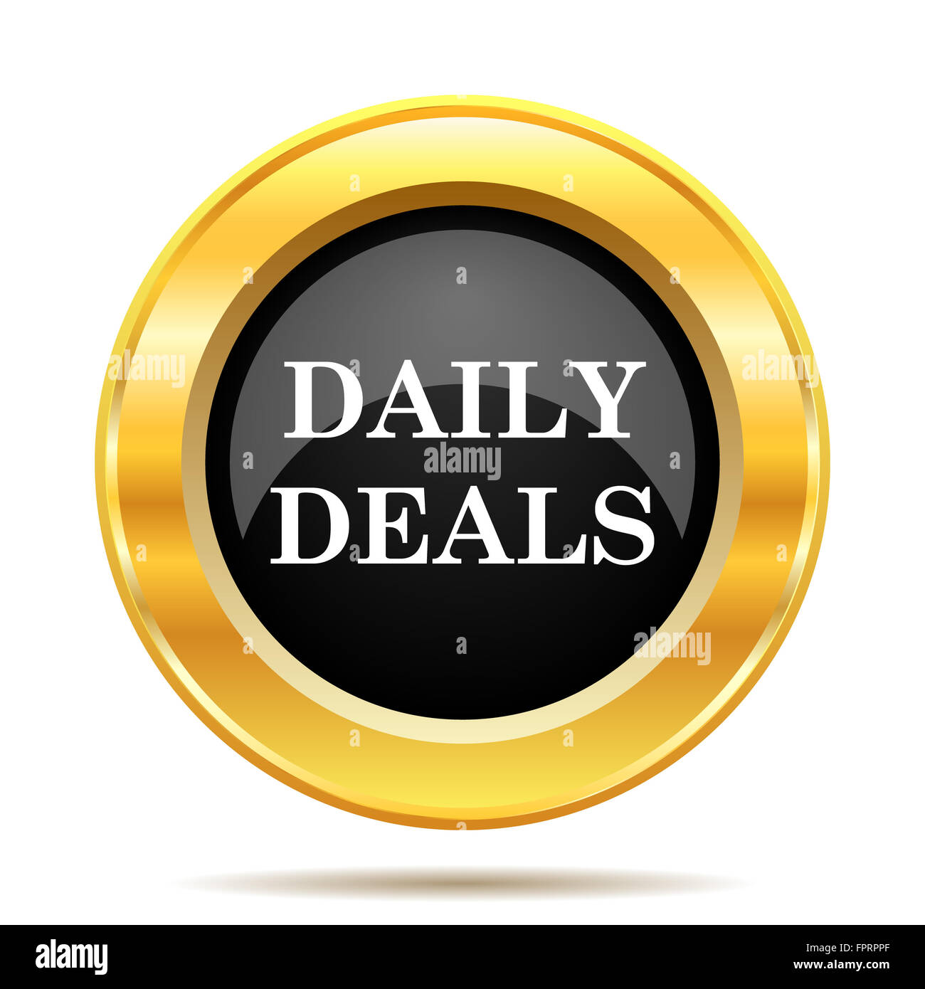 Daily deals icon. Internet button on white background Stock Photo - Alamy