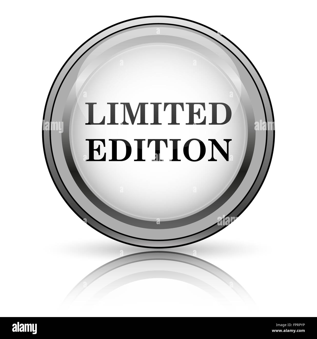 Limited edition icon. Internet button on white background Stock Photo ...