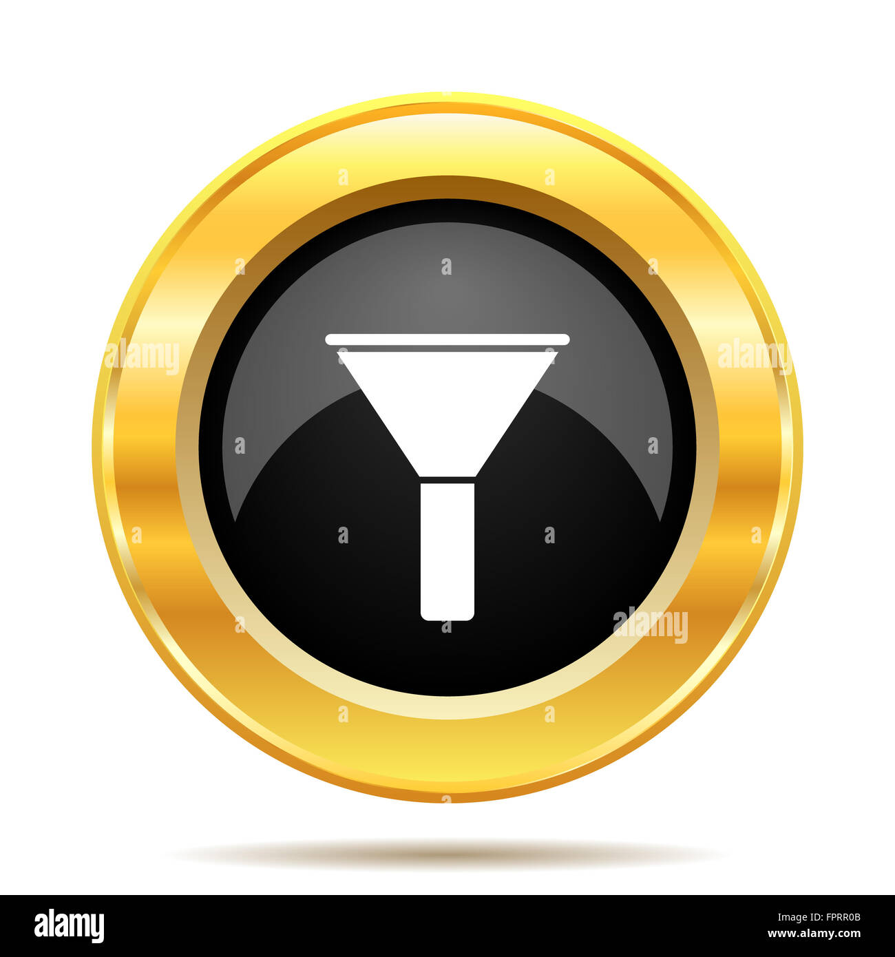 Filter icon. Internet button on white background Stock Photo - Alamy