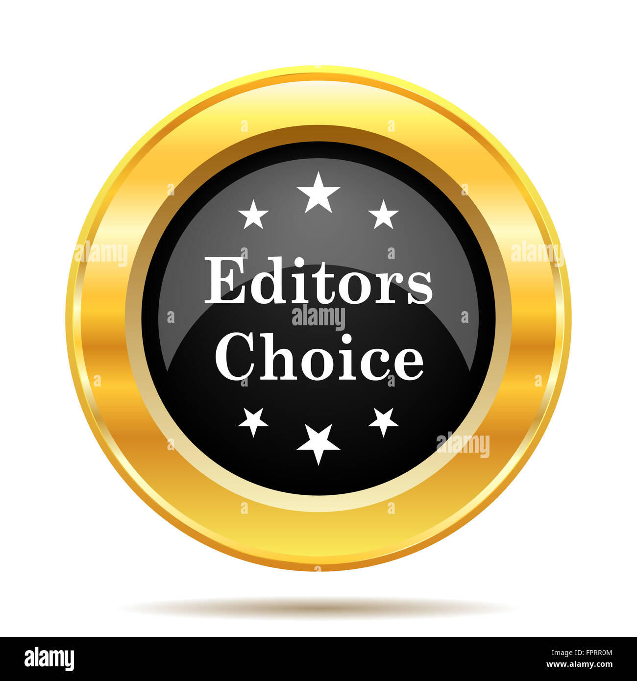 Editors choice icon. Internet button on white background Stock Photo ...