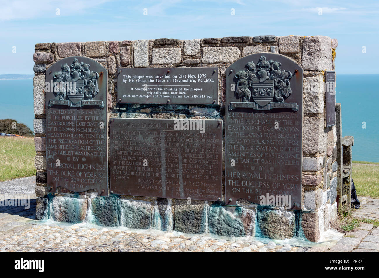 Memorial at Beachy Head, Eastbourne, East Sussex, UK Stock Photo - Alamy