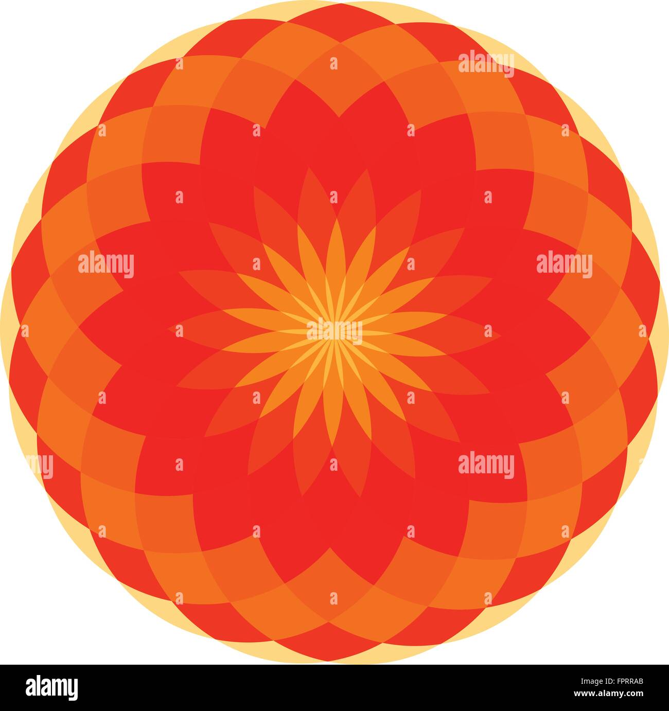 Simple circular geometric shape. Colorful geometric mandala Stock ...