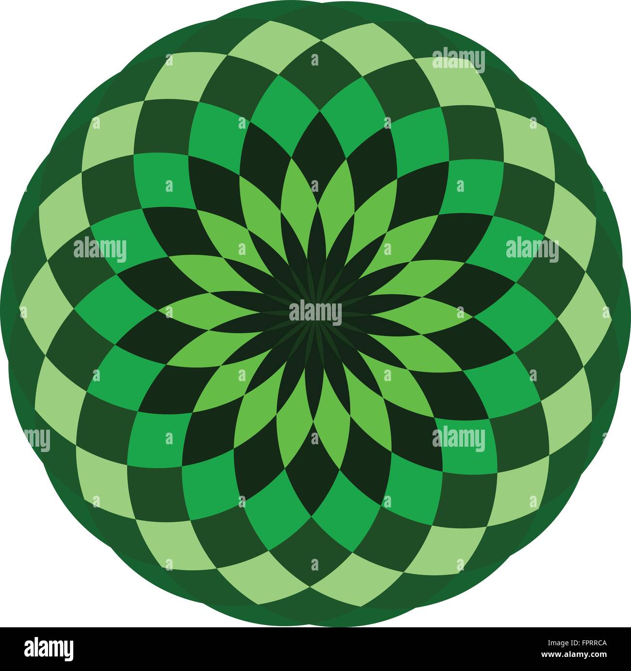 Simple circular geometric shape. Colorful geometric mandala Stock ...