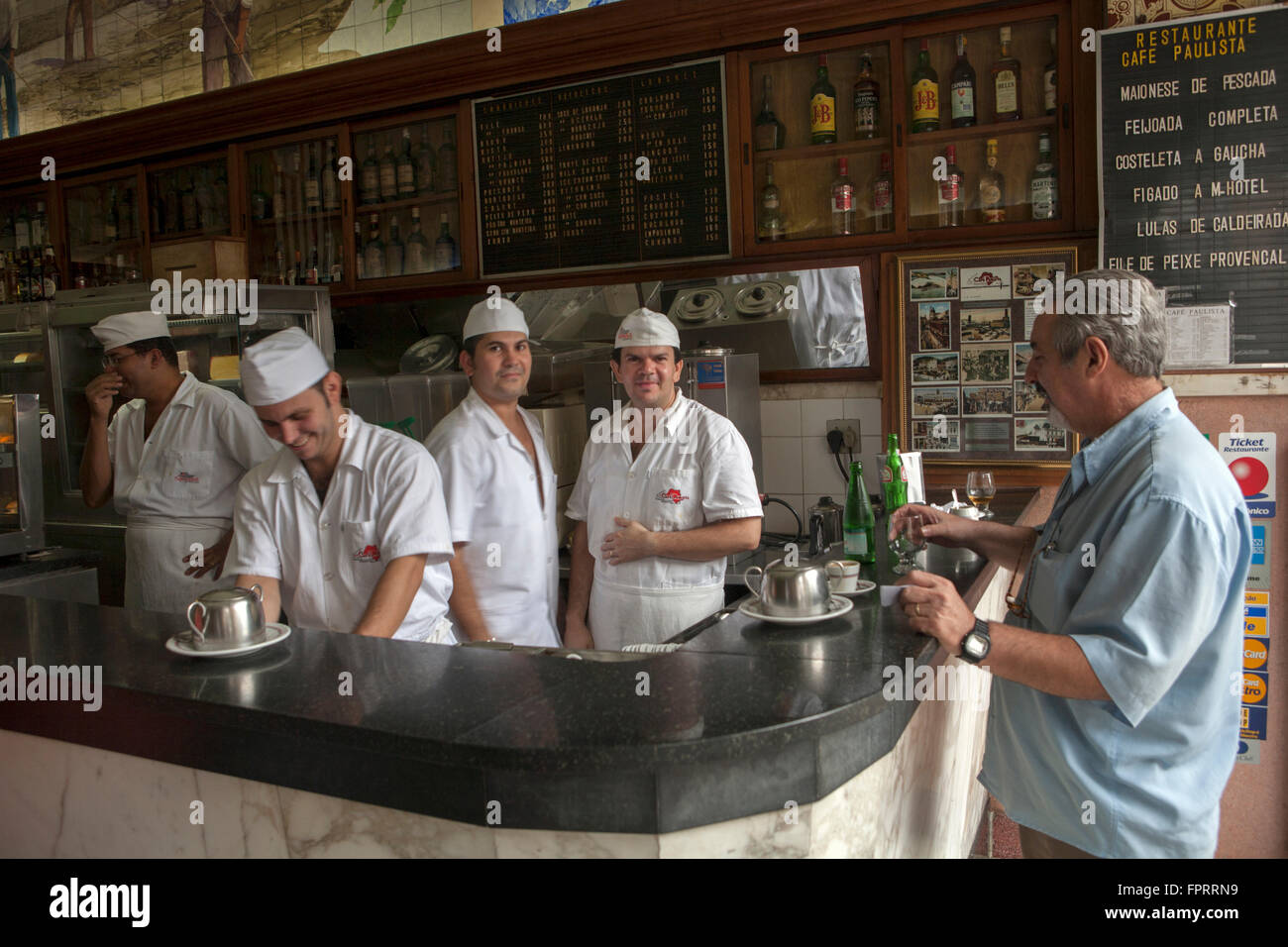 Traditional cafe in Santos, Brazil Stock Photo - Alamy