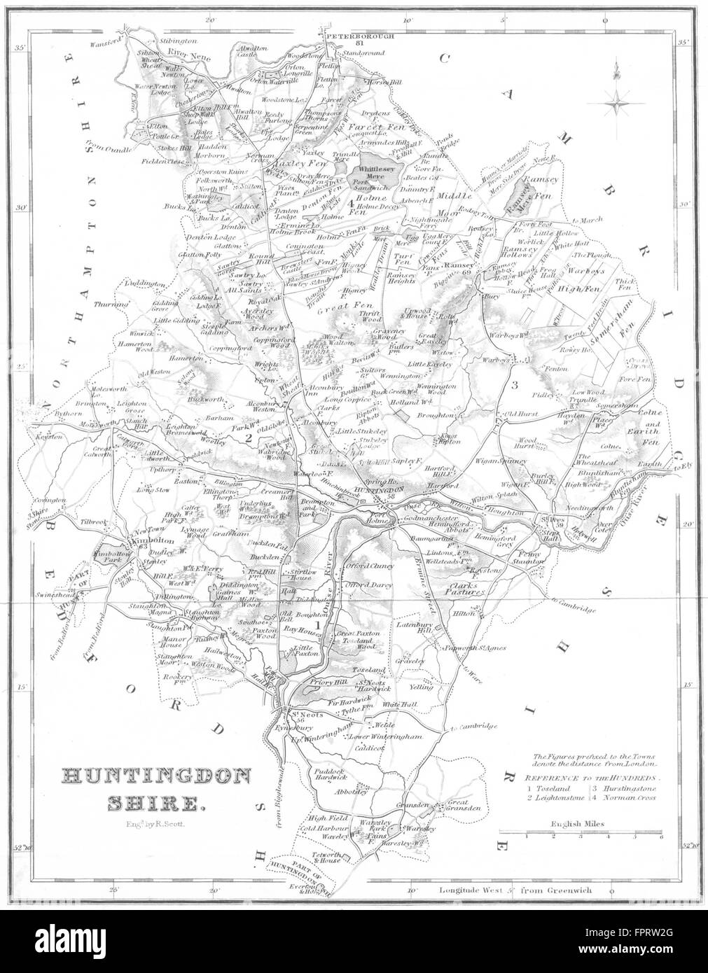 Map of england 1834 hi-res stock photography and images - Alamy