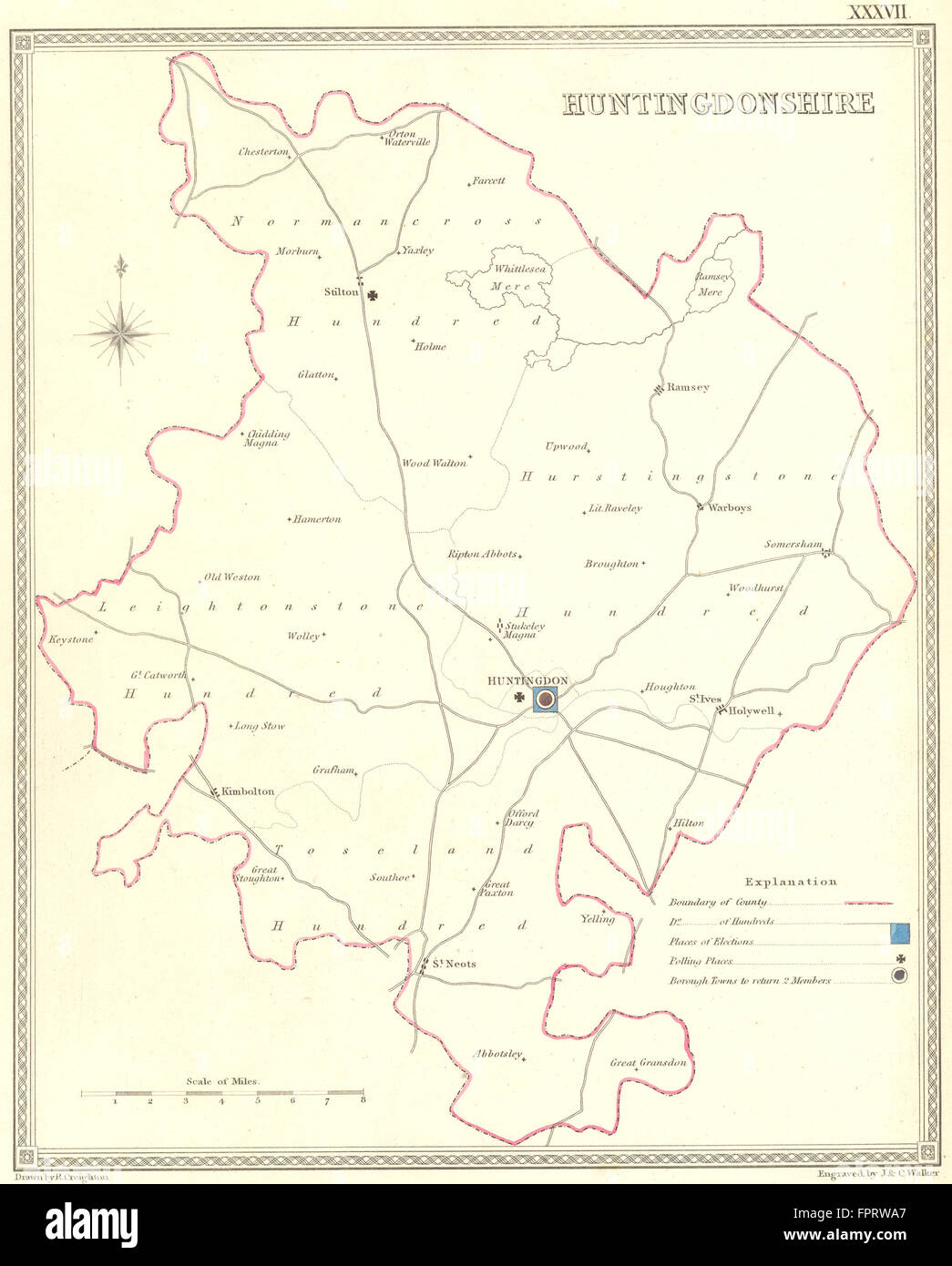 Hunts map hi-res stock photography and images - Alamy