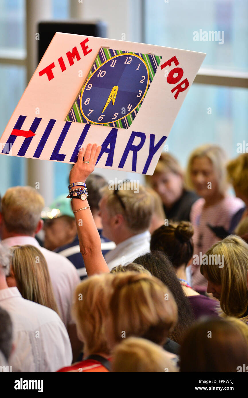 speaks during a "Florida Organizing Event for Hillary" in Riviera Beach ...
