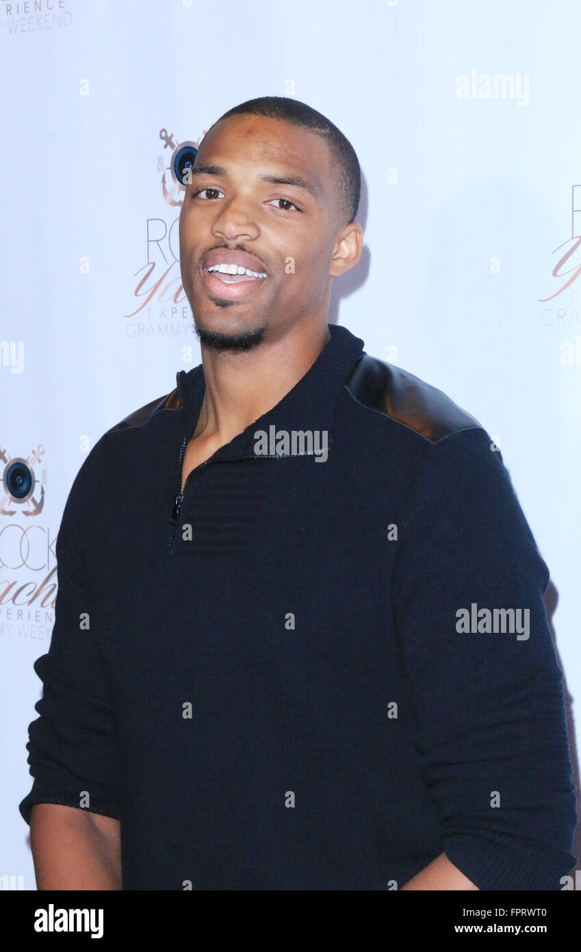 Rock The Yacht Experience Grammy Red Carpet Featuring: Tyran Brown ...