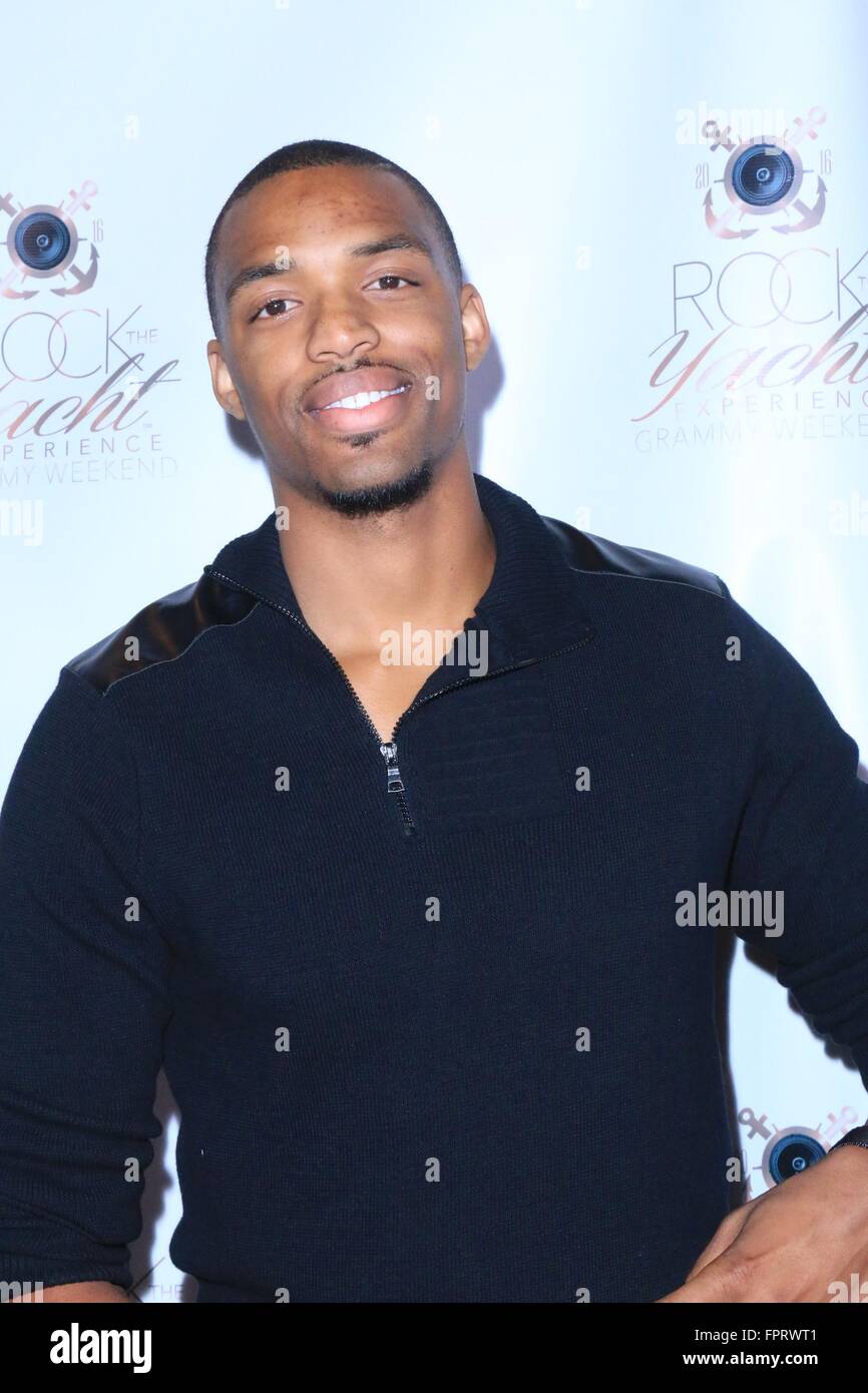 Rock The Yacht Experience Grammy Red Carpet Featuring: Tyran Brown ...