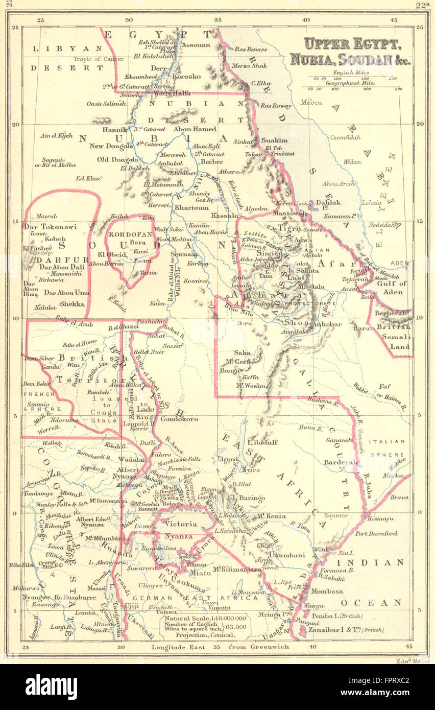 Map of upper egypt hi-res stock photography and images - Alamy