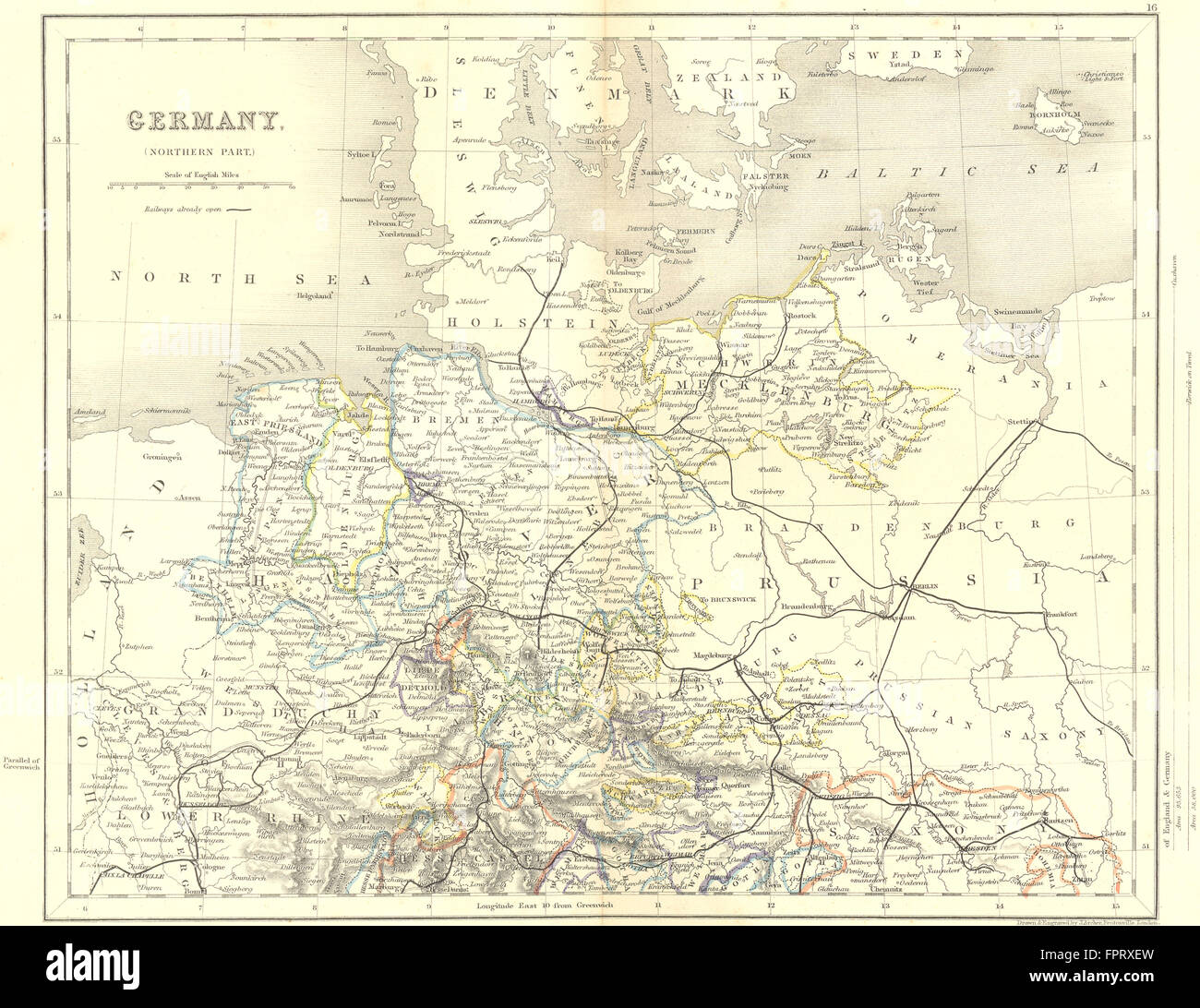 Map of london 1850 hi-res stock photography and images - Alamy