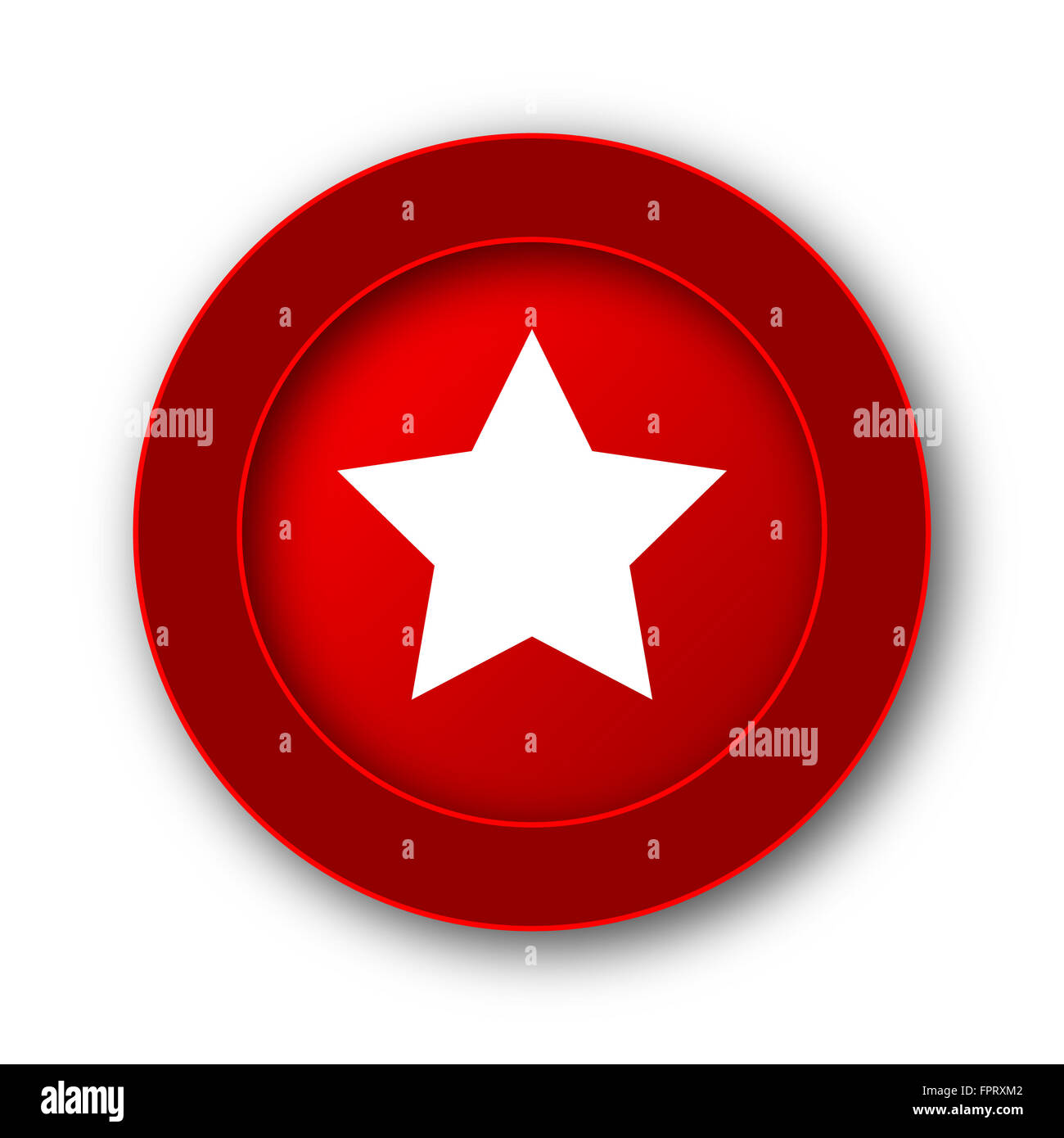 Favorite icon. Internet button on white background Stock Photo - Alamy