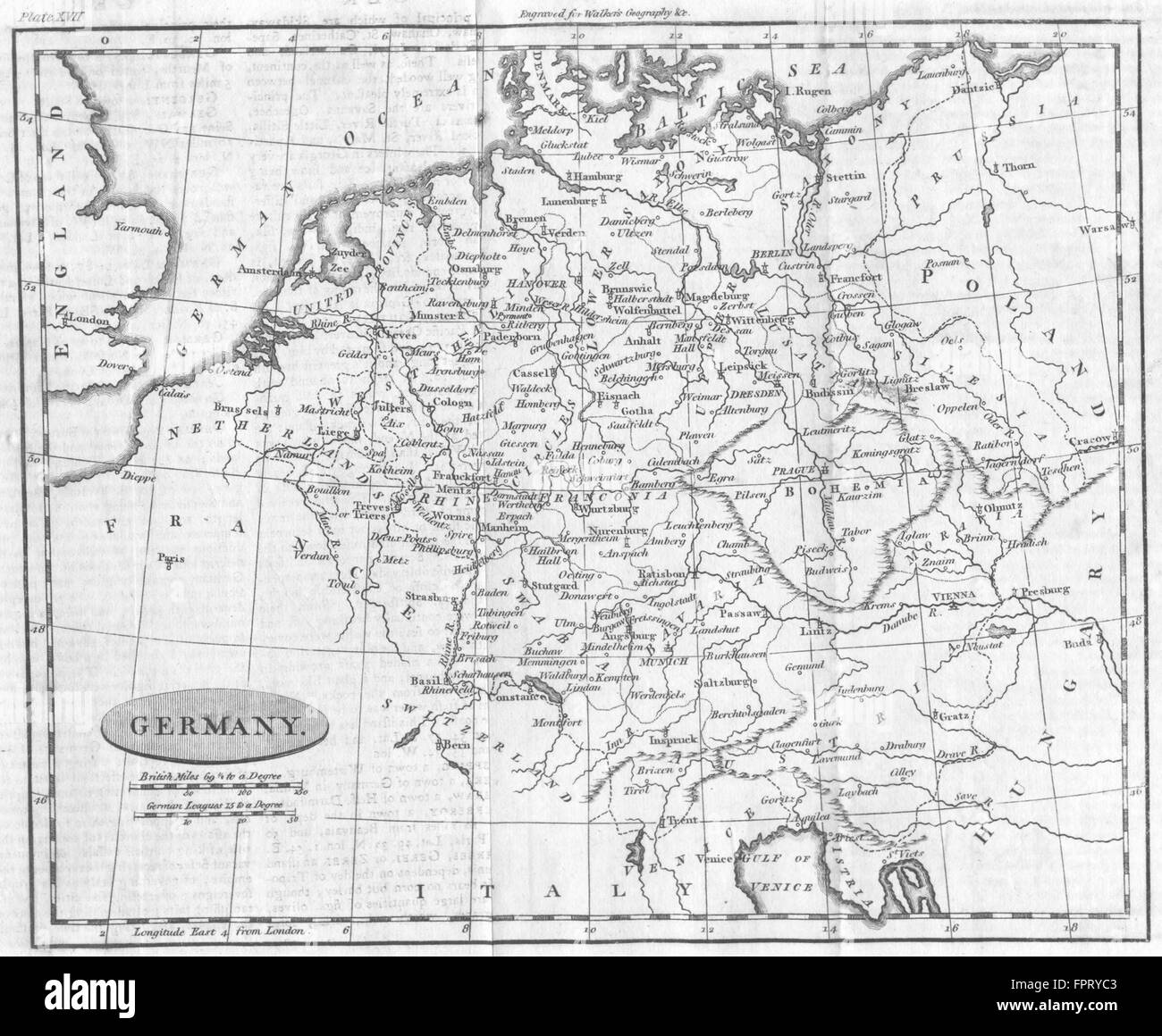 Map Of Germany During The 18th Century