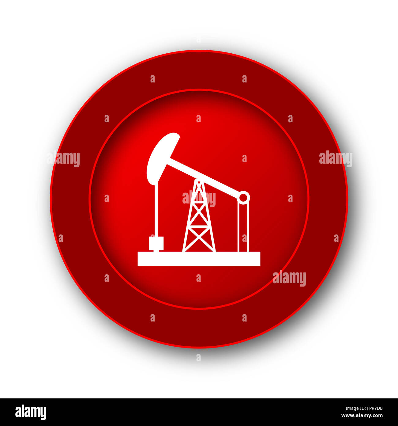 Oil pump icon. Internet button on white background Stock Photo - Alamy