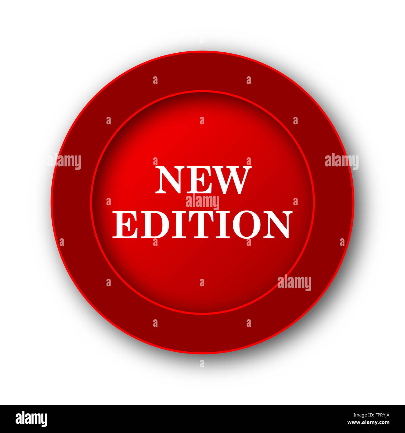 New edition icon. Internet button on white background Stock Photo - Alamy