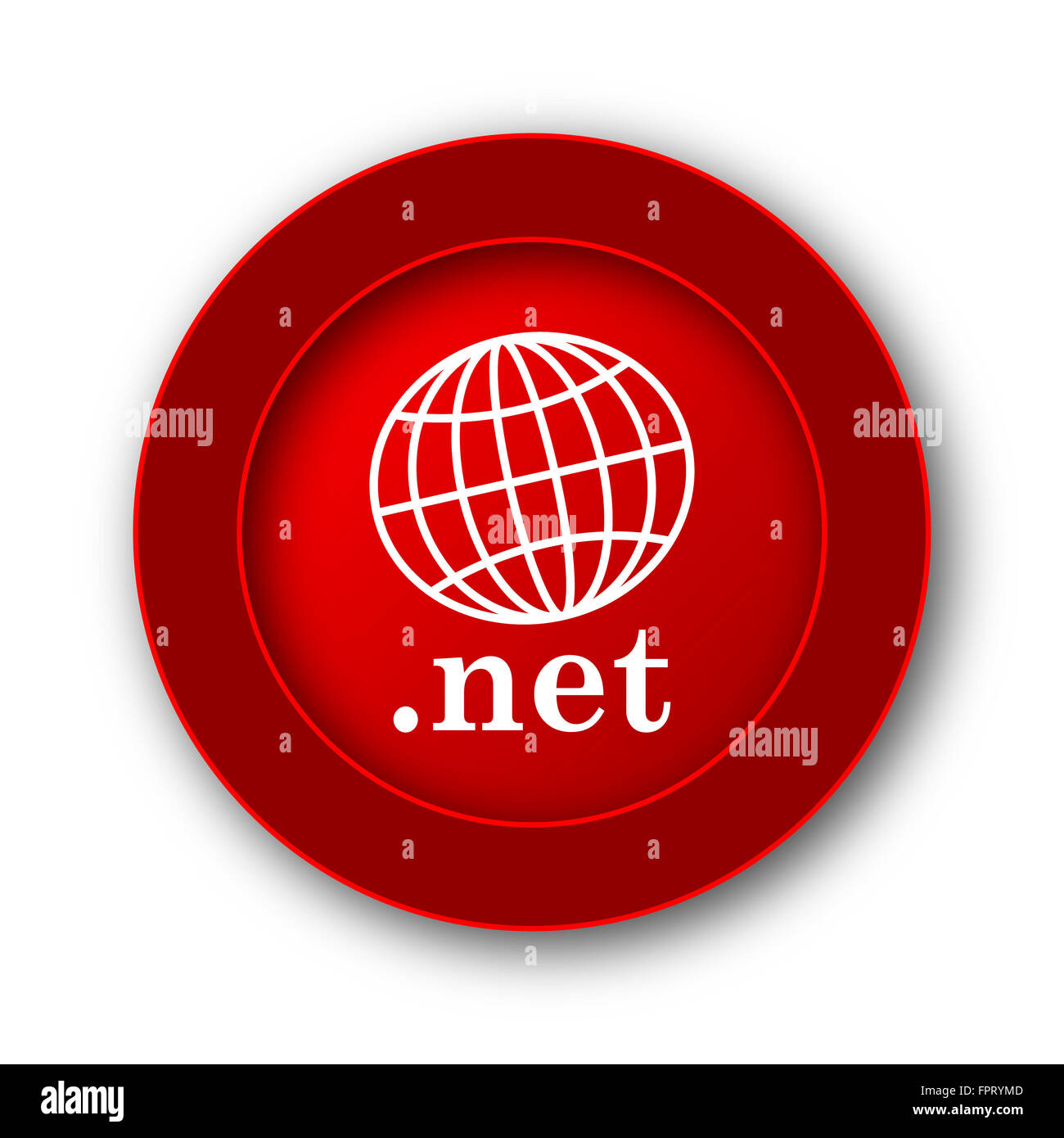 .net icon. Internet button on white background Stock Photo - Alamy