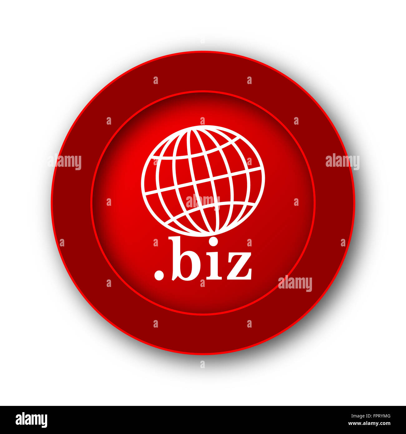 .biz icon. Internet button on white background Stock Photo - Alamy