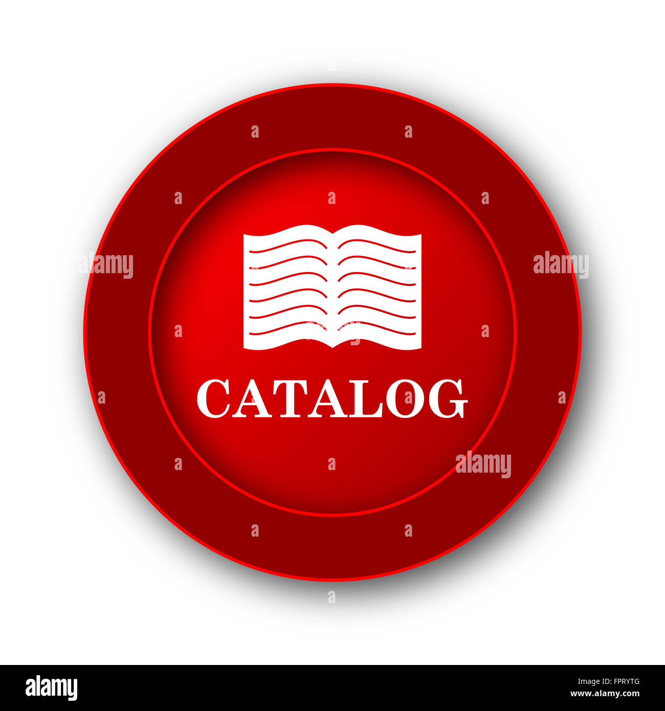 Catalog icon. Internet button on white background Stock Photo - Alamy