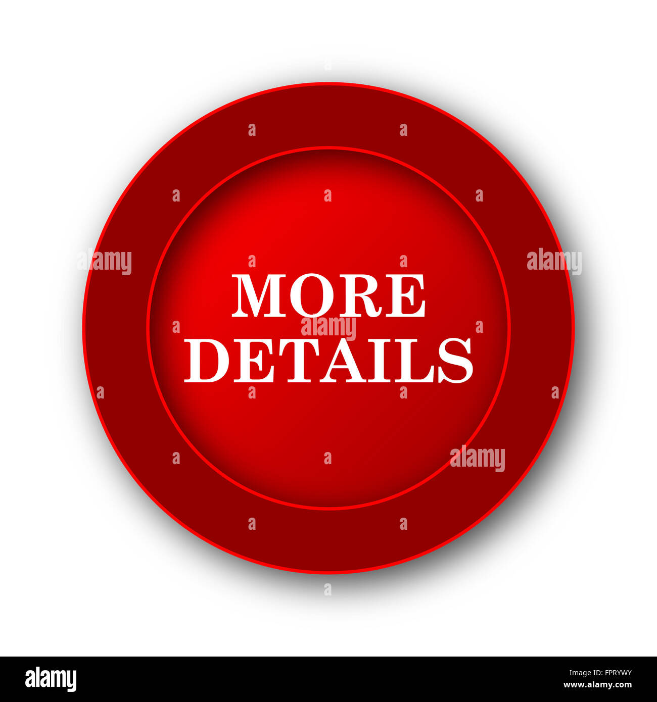 More details icon. Internet button on white background Stock Photo - Alamy