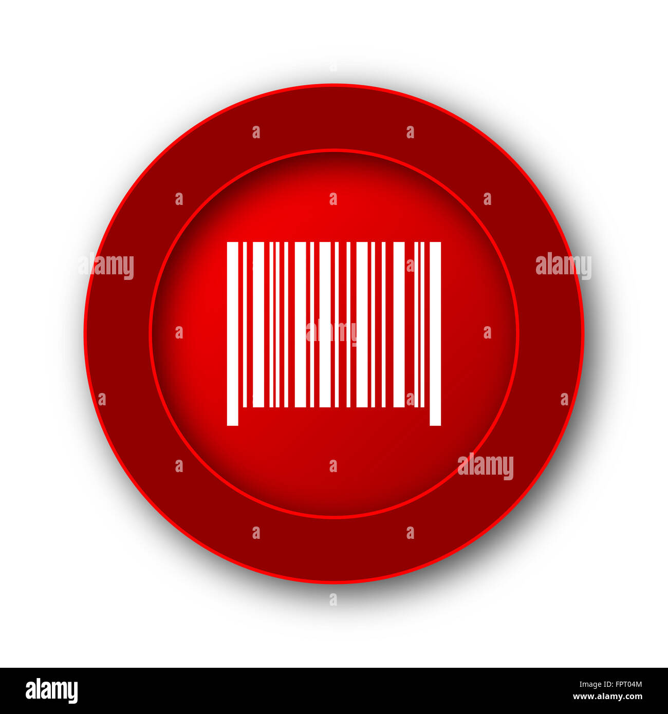 Barcode icon. Internet button on white background Stock Photo - Alamy