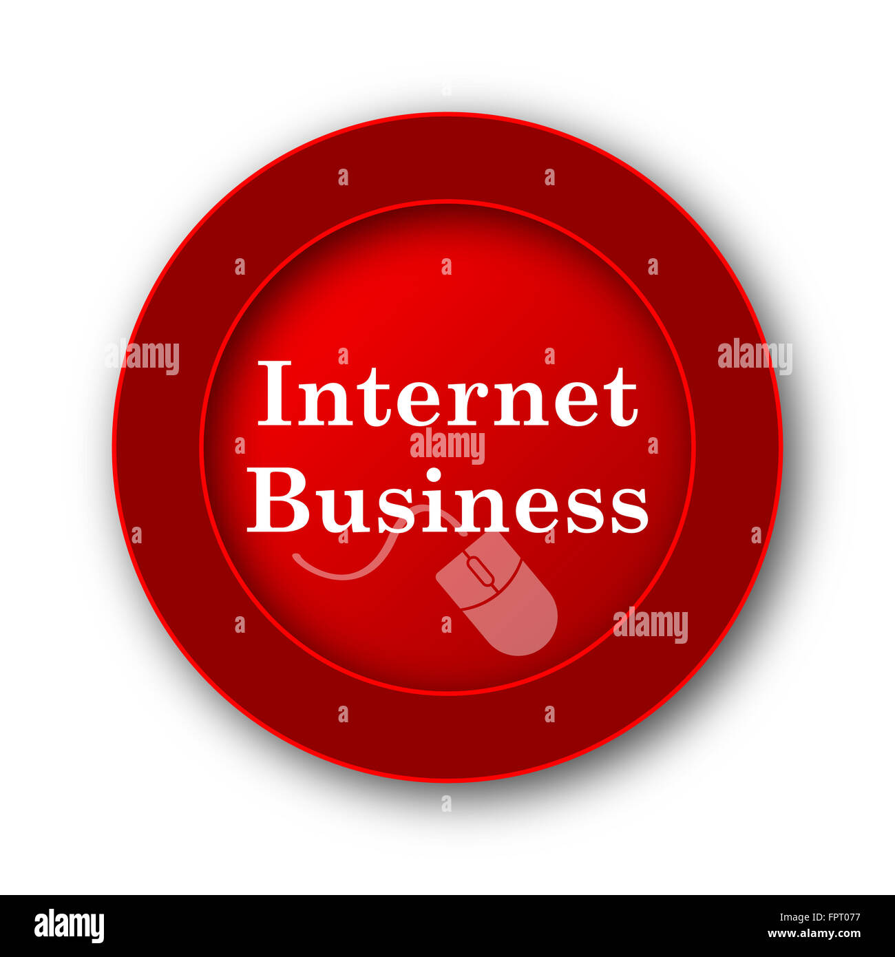 Internet business icon. Internet button on white background Stock Photo ...