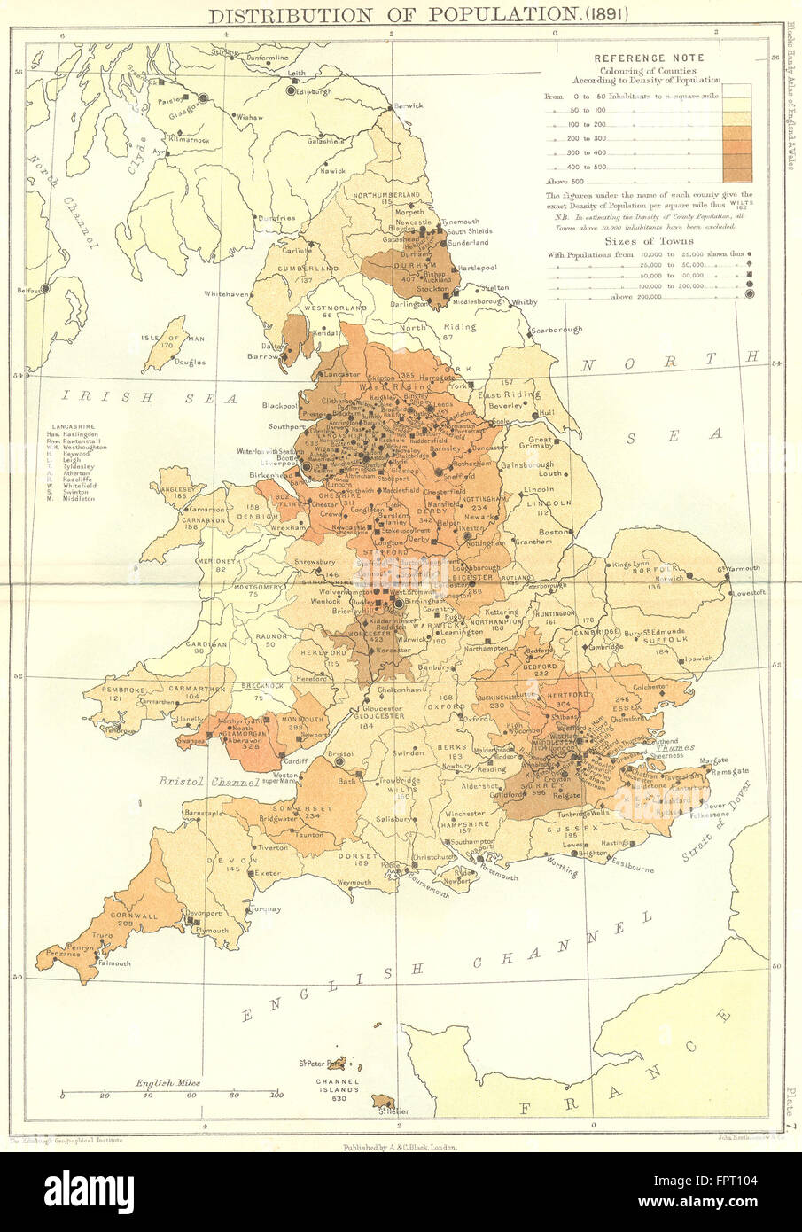 Population distribution map hi-res stock photography and images - Alamy