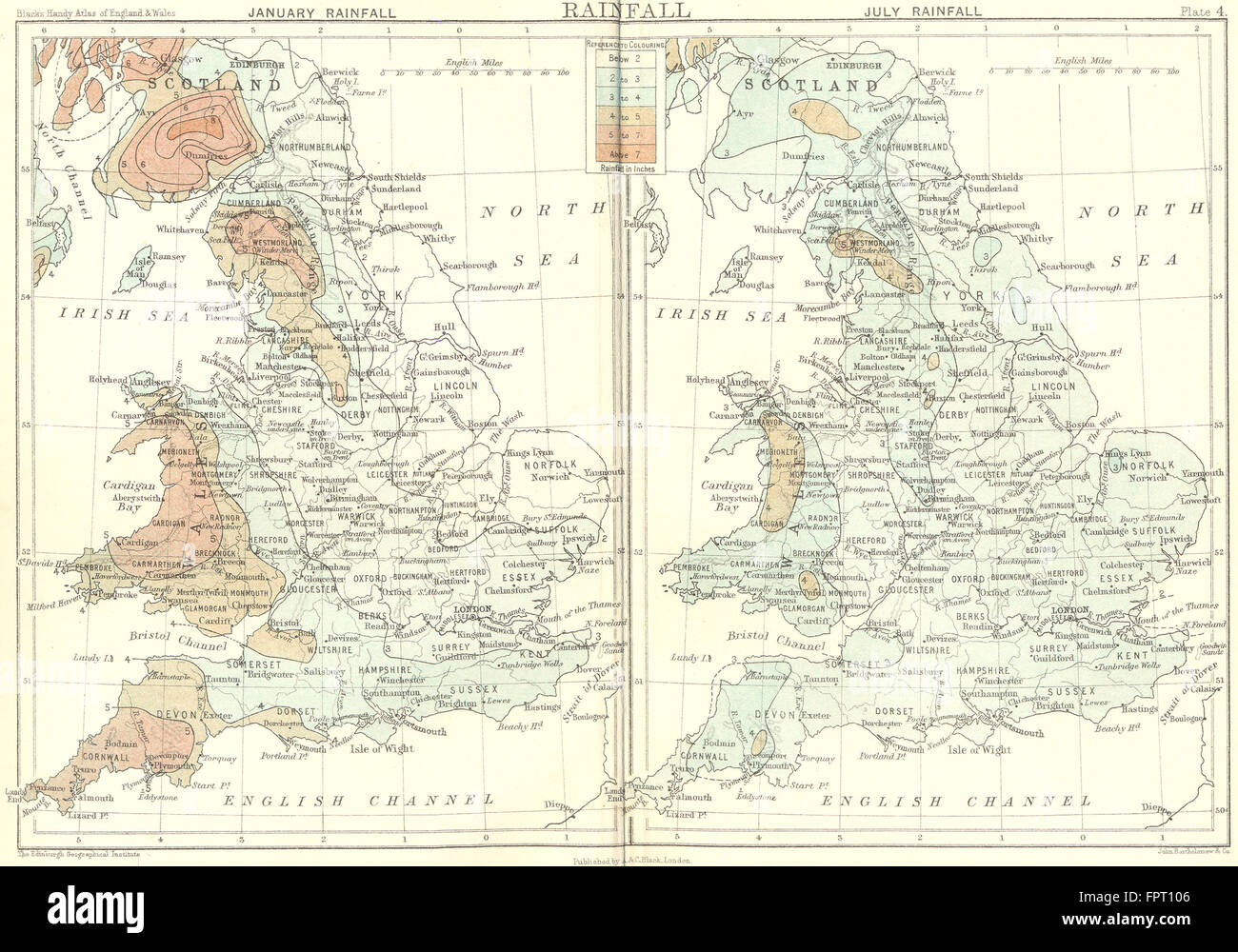 Map england 1892 hi-res stock photography and images - Alamy
