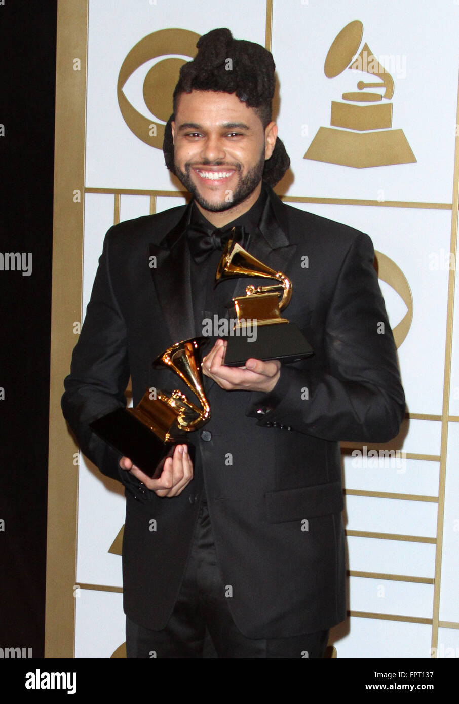 58th Annual GRAMMY Press Room 2016 - Arrivals held at the Staples ...