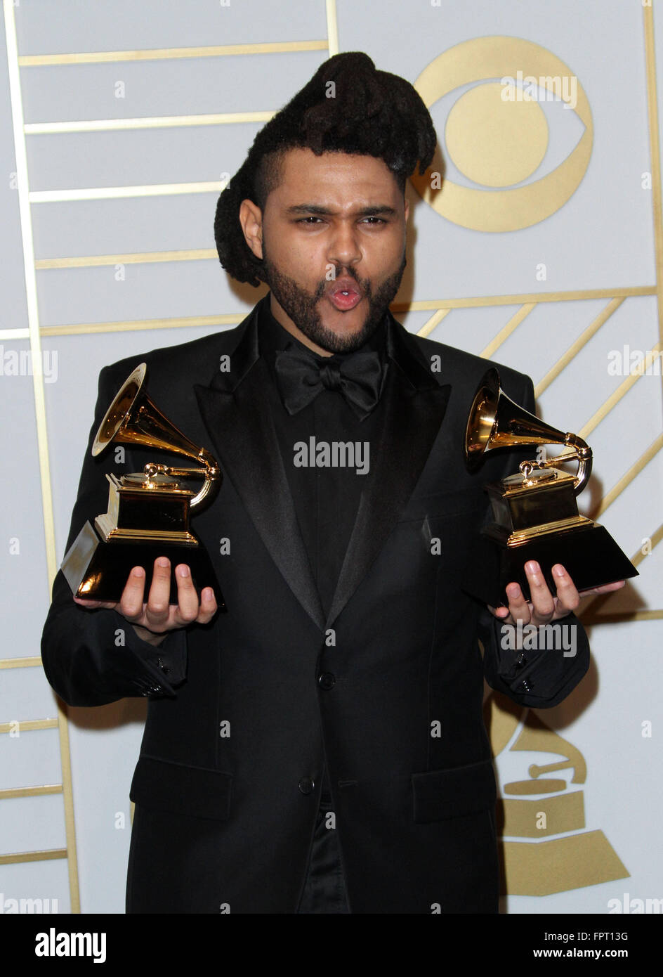 58th Annual GRAMMY Press Room 2016 - Arrivals held at the Staples ...