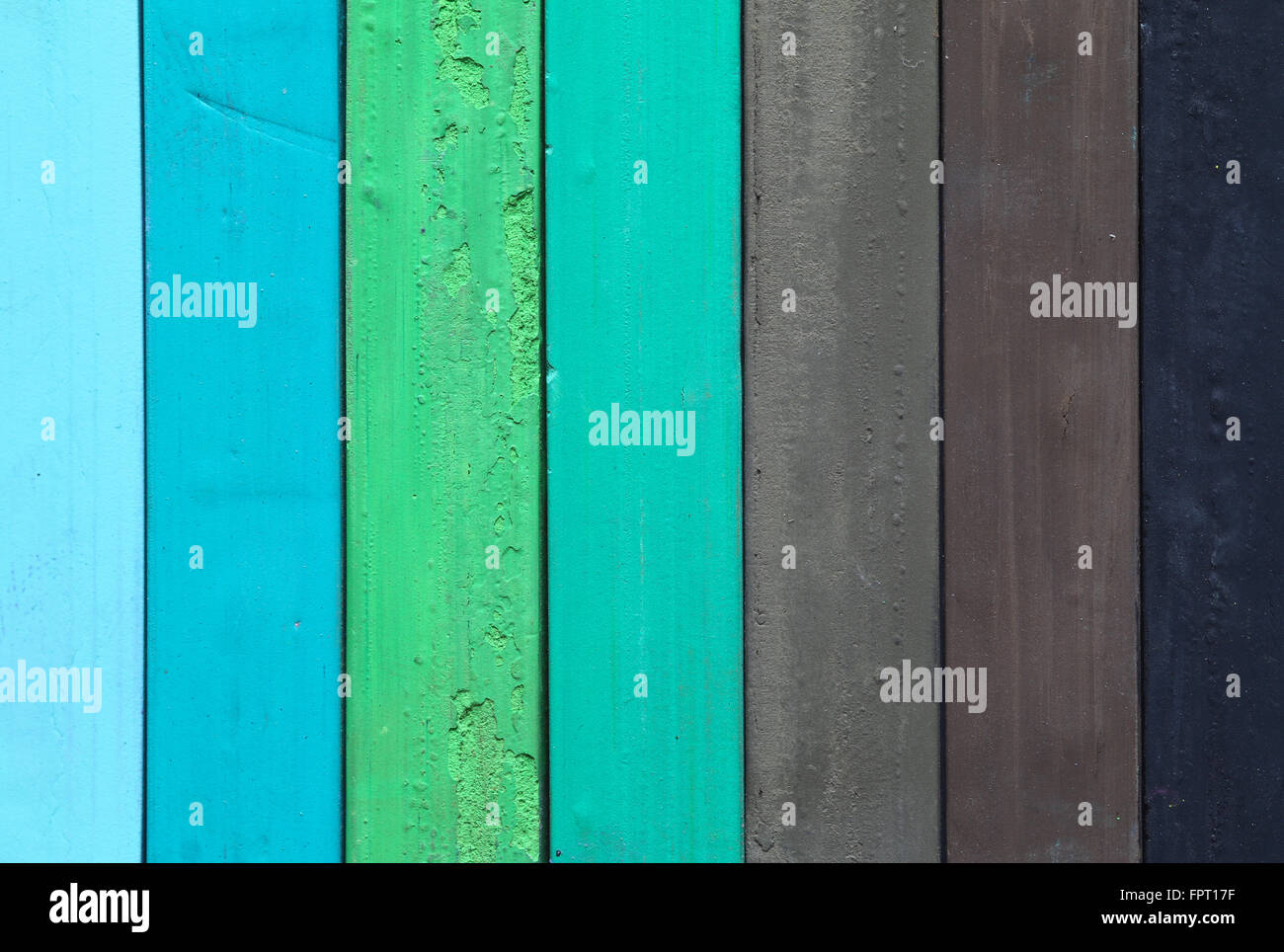 Detail of the crayons - range of cold colors Stock Photo - Alamy