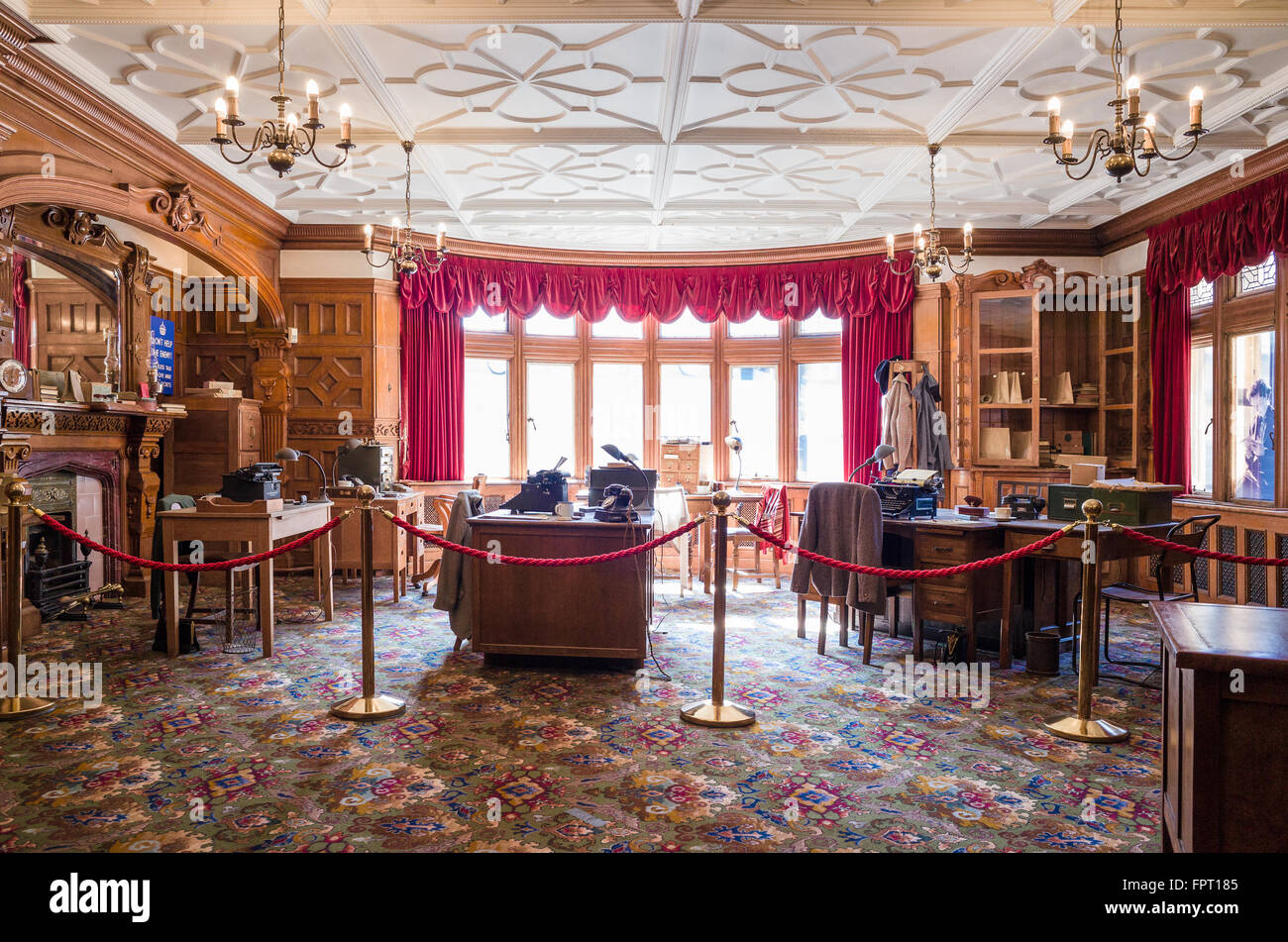 Main room at Bletchley Park, England Stock Photo - Alamy