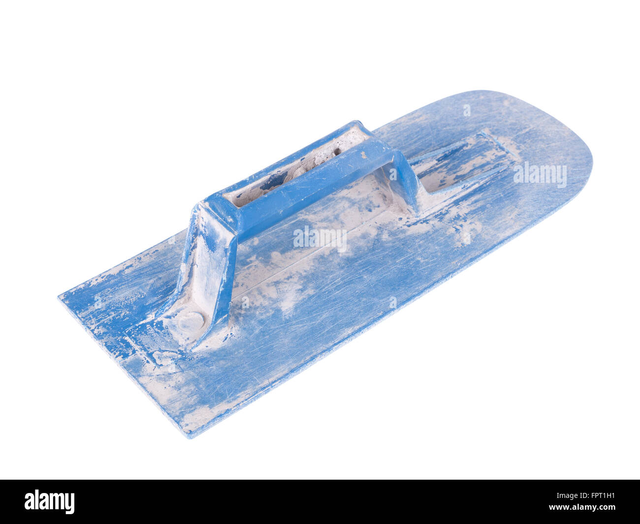 construction plastic trowel, isolated on white background Stock Photo ...