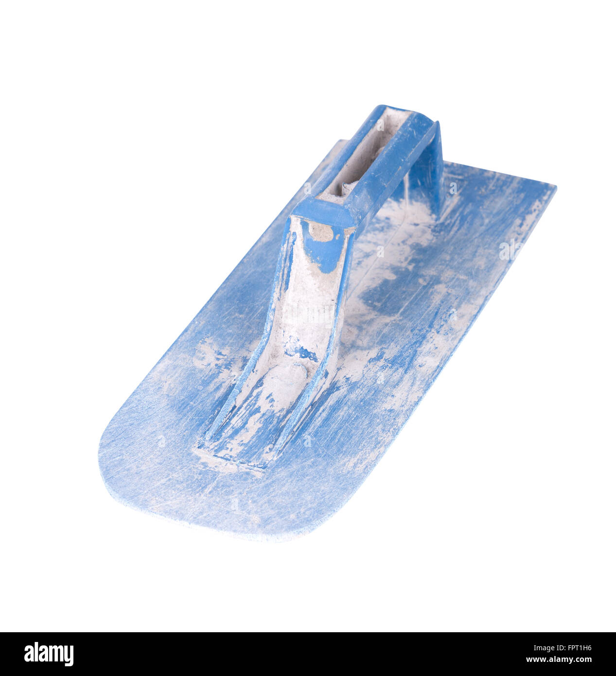 construction plastic trowel, isolated on white background Stock Photo ...