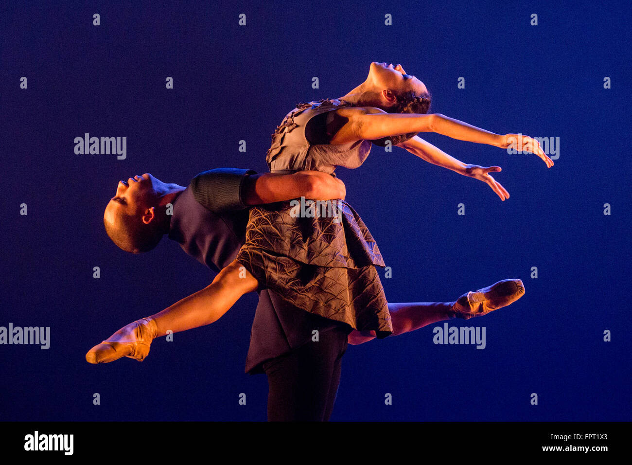 London, UK. 17 March 2016. Isabela Coracy and Joshua Harriette ...