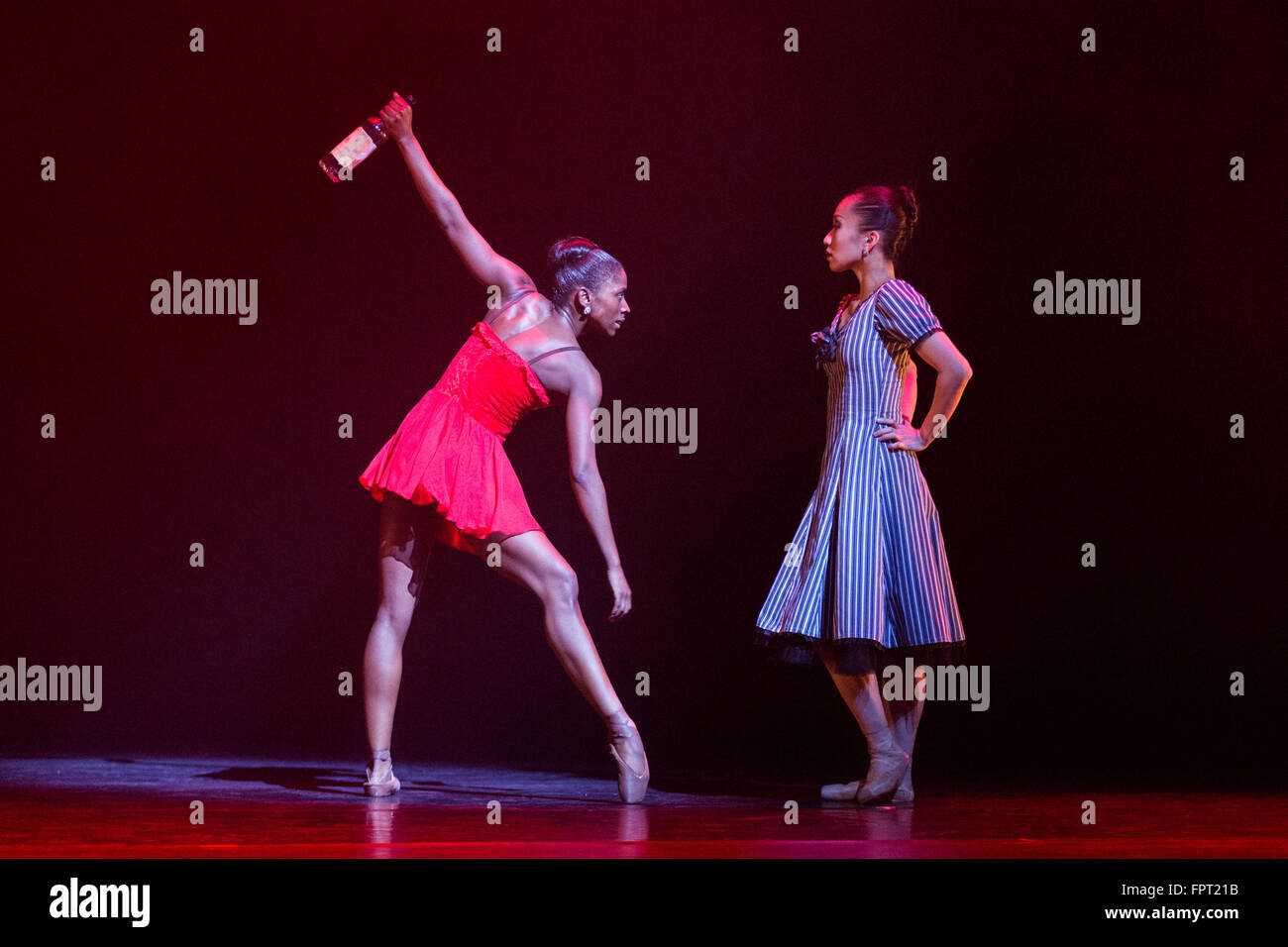 London, UK. 17 March 2016. Cira Robinson and Sayaka Ichikawa ...