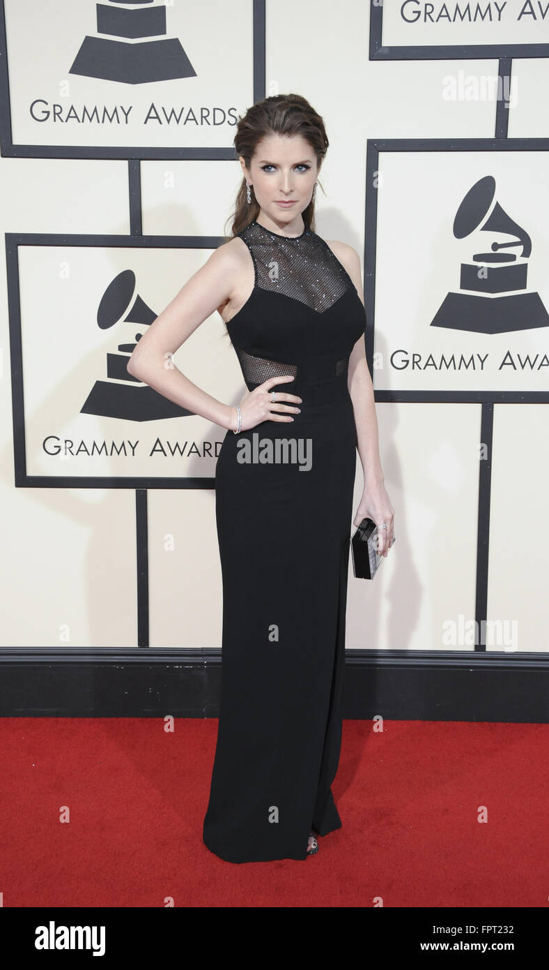 The 58th Annual GRAMMY Awards - Arrivals Featuring: Anna Kendrick Where ...