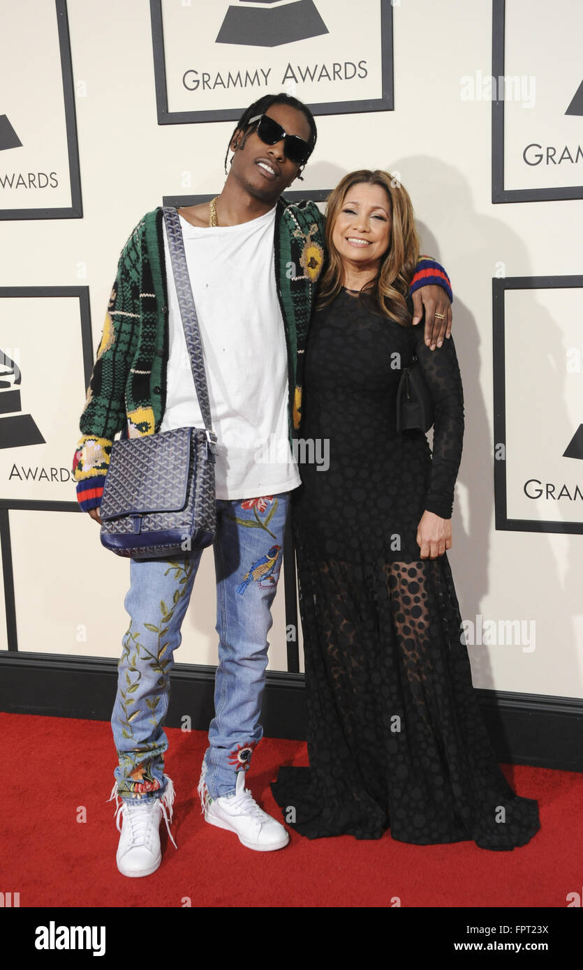 The 58th Annual GRAMMY Awards - Arrivals Featuring: ASAP Rocky Where ...