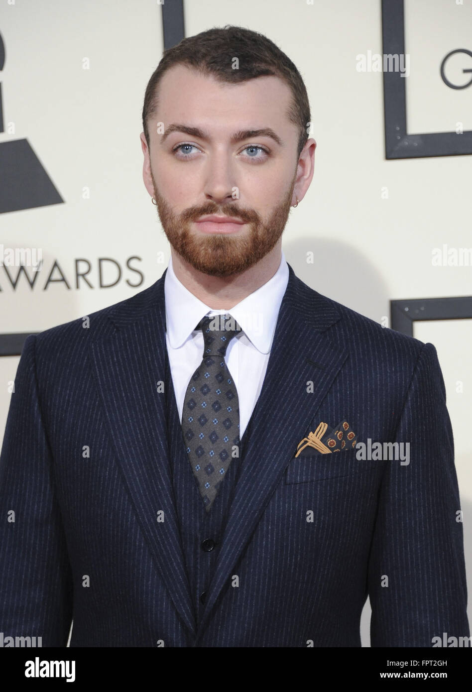 The 58th Annual Grammy Awards Arrivals Featuring: Sam Smith Where: Los ...