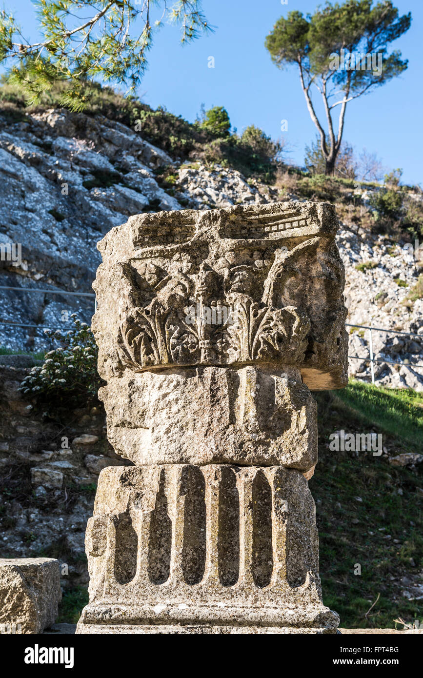 Ruines de Glanum ,Saint Rémy de Provence,Bdr france 13 Stock Photo - Alamy